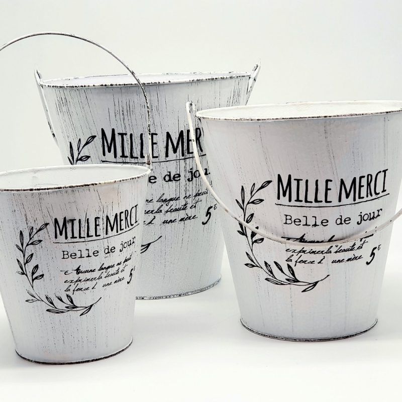 3 X Mille merci flower buckets (Set of 3) ثلاث قطع - GOOD IDEAS ONLINE ...
