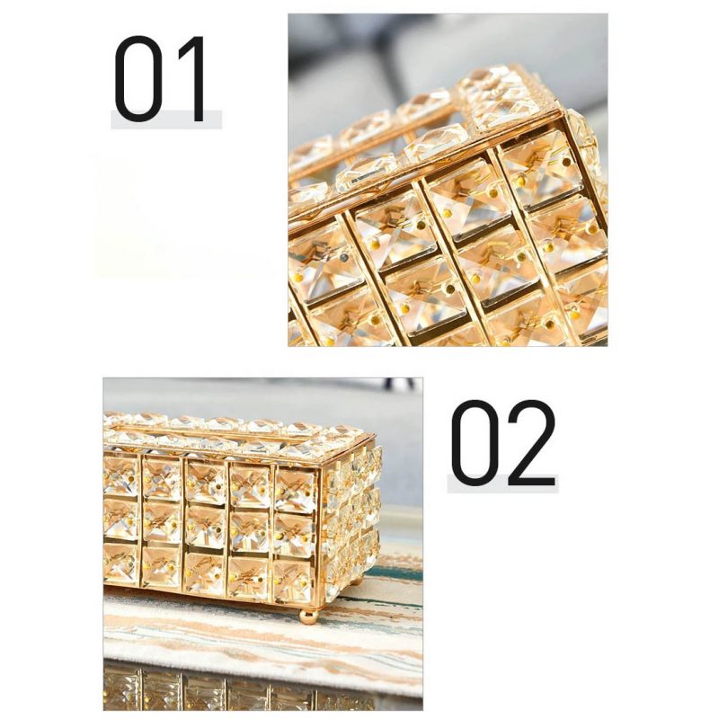 Crystalino Tissue box (Rose Gold) - GOOD IDEAS ONLINE (GiO)